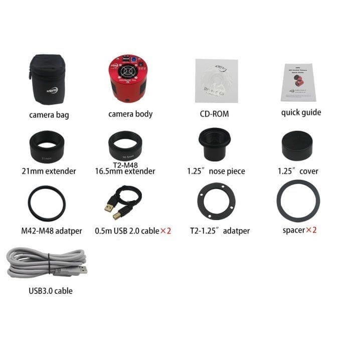 ZWO ASI1600MM Pro 16 MP CMOS Monochrome Astronomy Camera with USB 3.0 ...